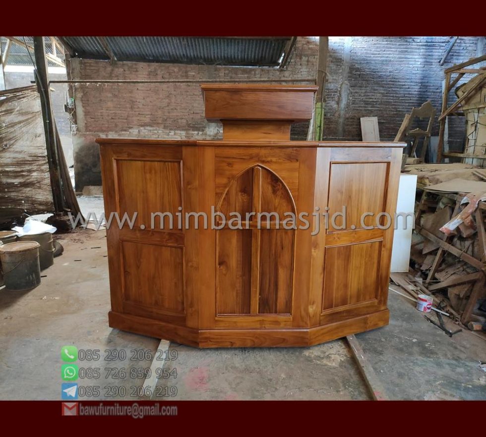 Jual Mimbar Gereja Jati Minimalis Model Terbaru Jepara | Mimbar Masjid ...